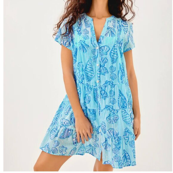 Lilly Pulitzer | Swim | Nwt Lilly Pulitzer Feria Tiered Coverup Cool As ...